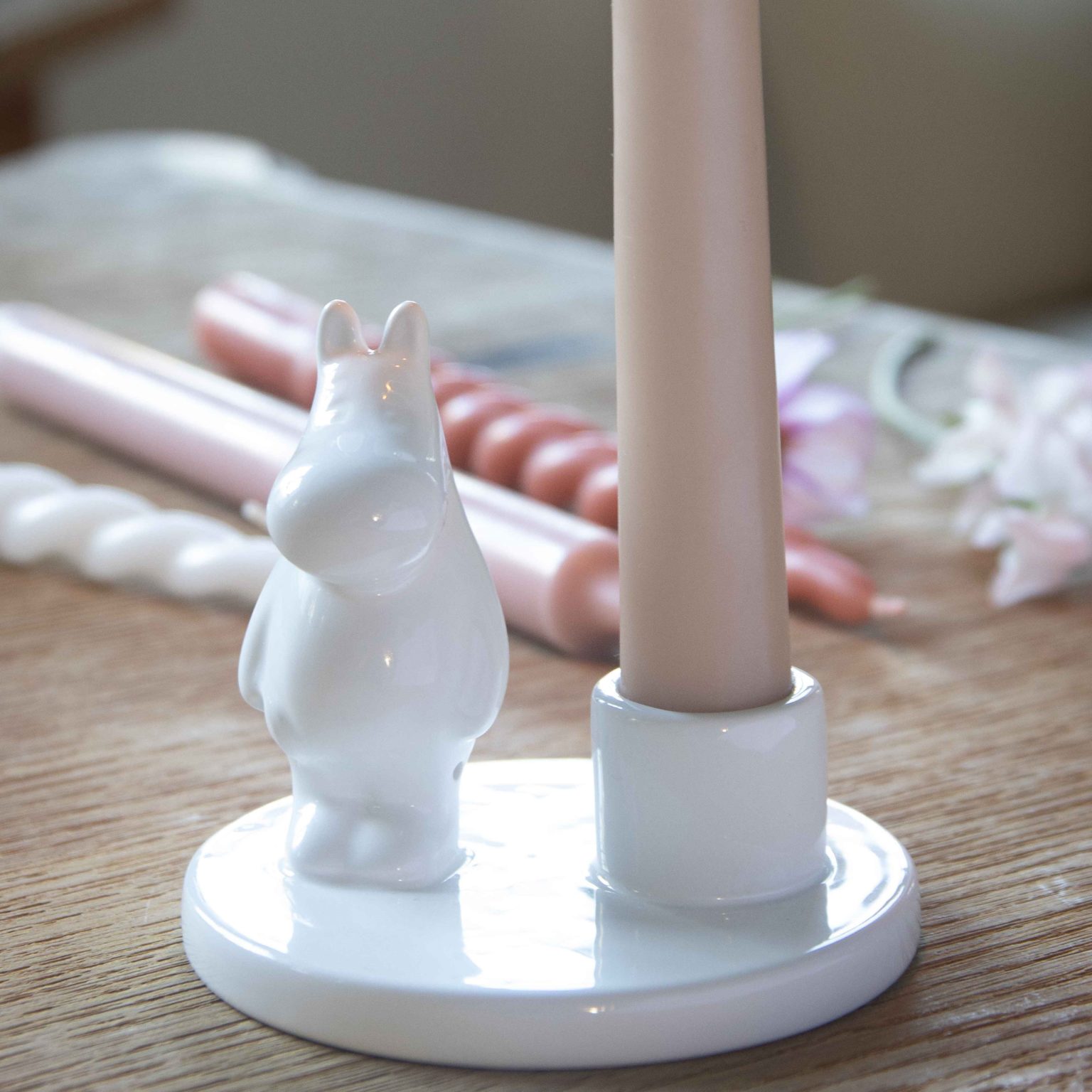 Ljusstake keramik - Mumin - inredning | Kamixa.se