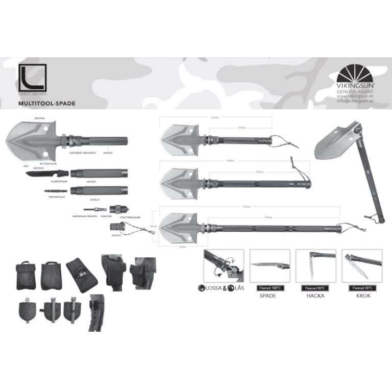 Spade med multifunktion - såg - kniv - vildmark | Kamixa.se